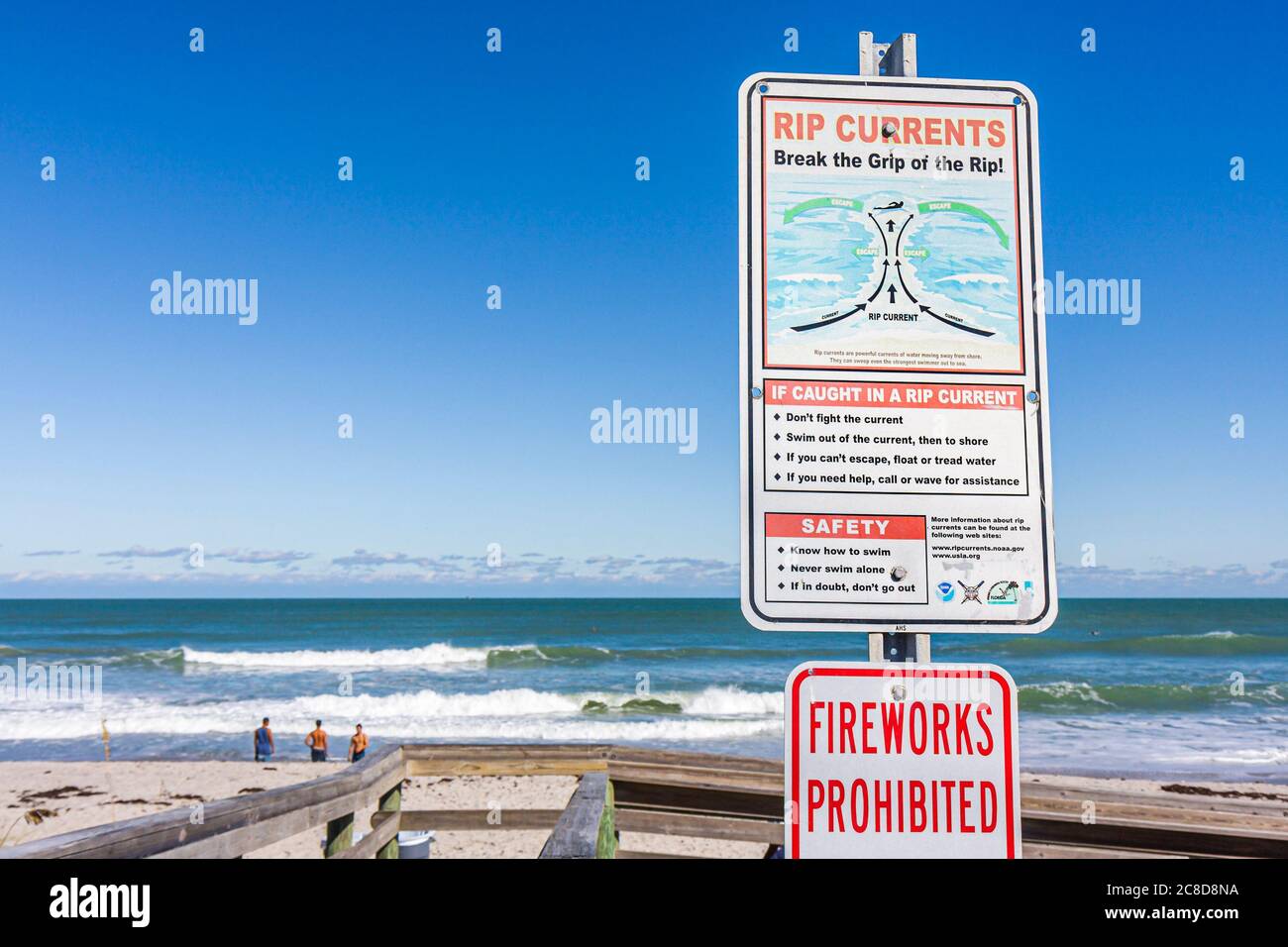 Rip Current Warning Sign High Resolution Stock Photography and Images ...