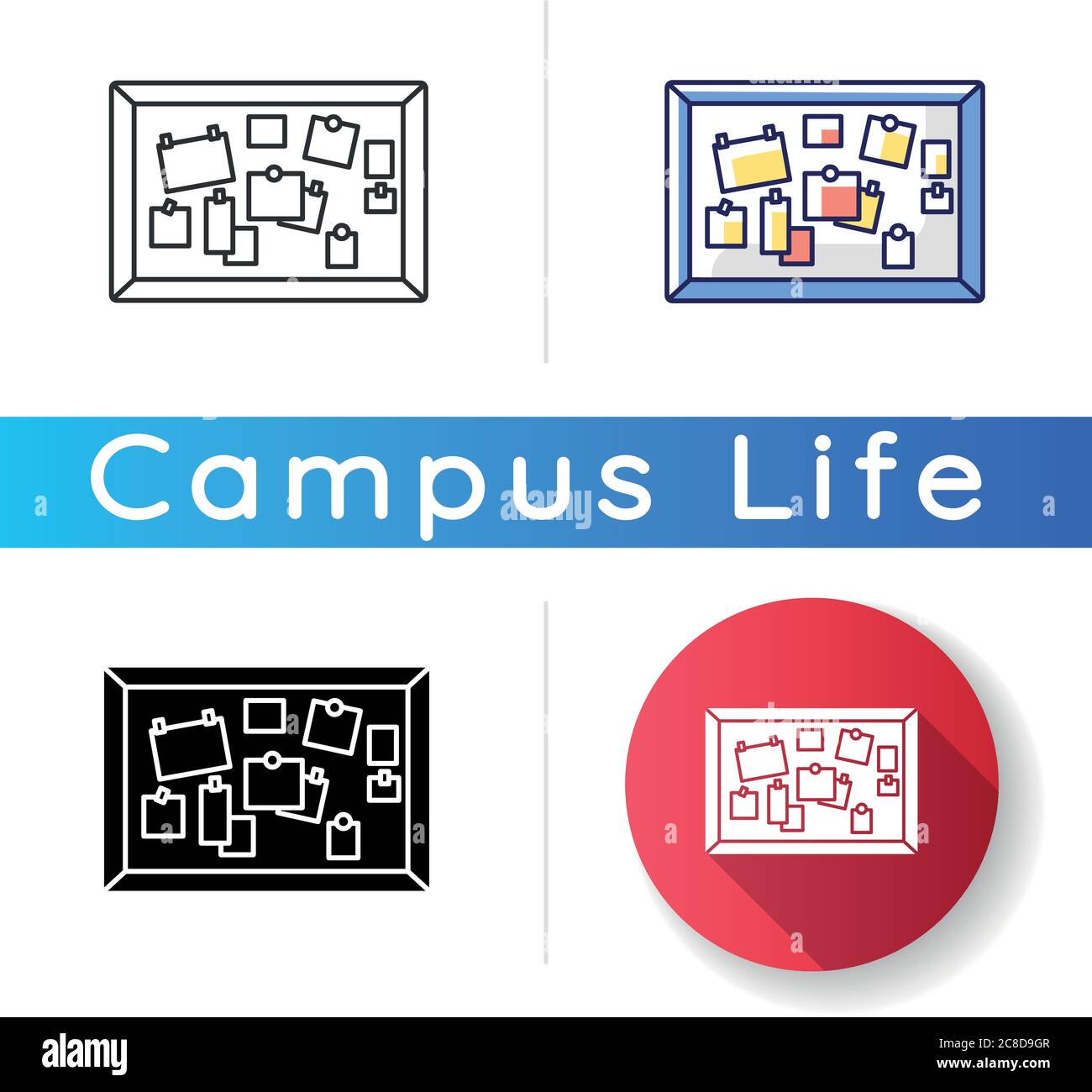 Vector Notice Board Icon