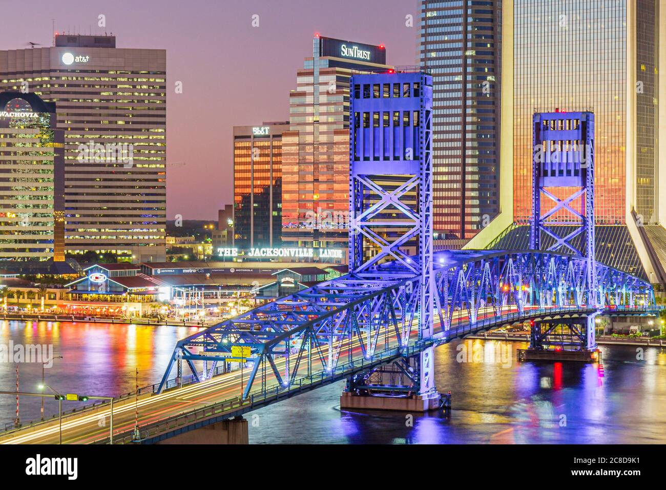 Jacksonville Florida,Saint St. Johns River water,John Alsop Bridge,Main ...