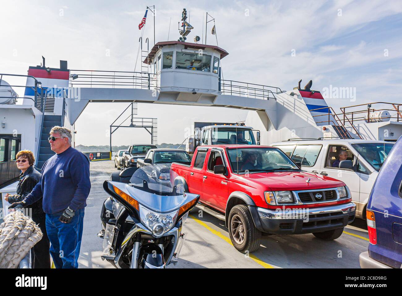 Jacksonville Florida,A1A,Mayport Ferry,St. Johns River water,public ...