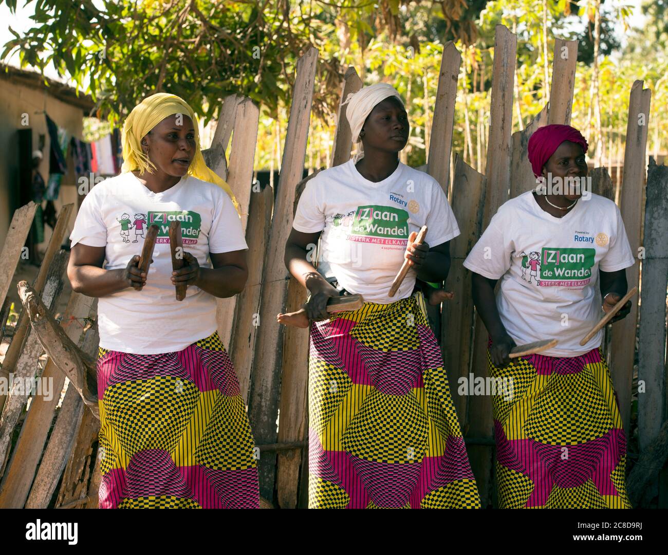 Indigenous Jola tribe women play traditional musical instruments and ...