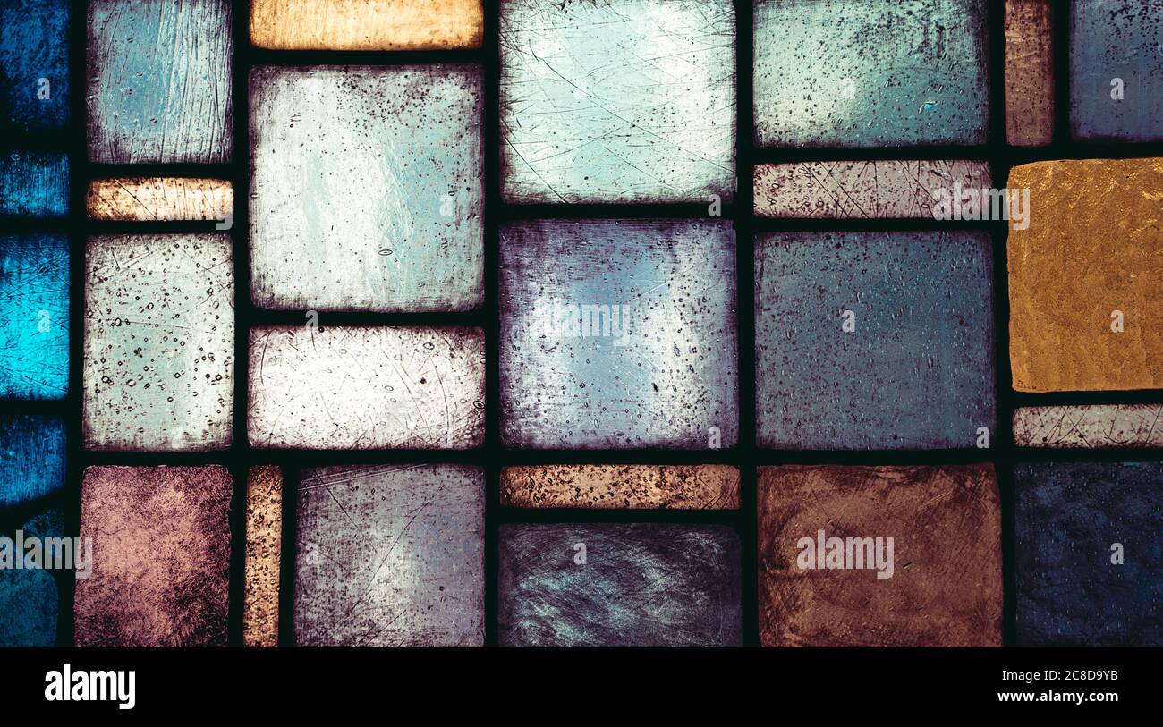 Beautiful bright and colourful stained glass window Stock Photo - Alamy