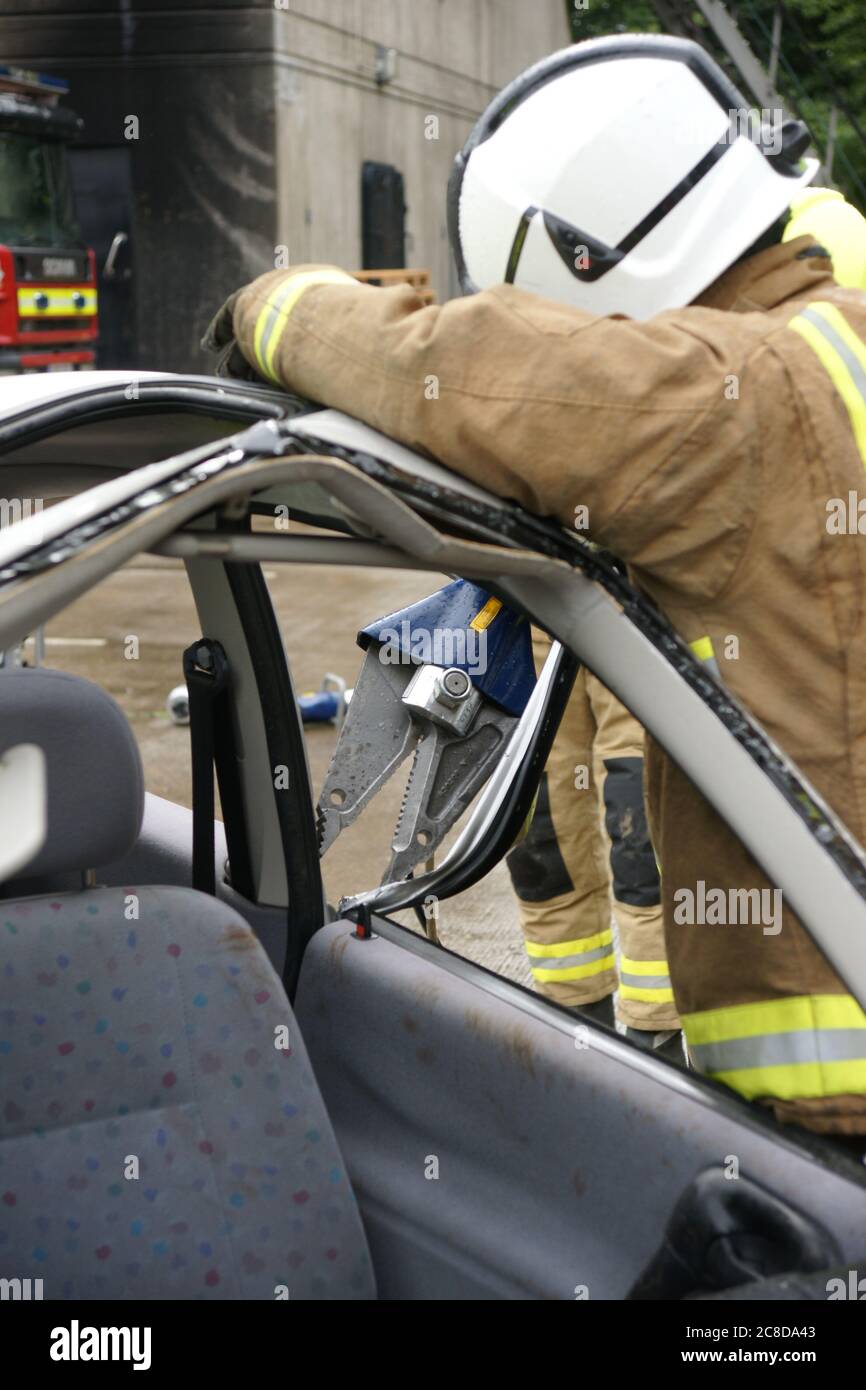 Crash victim extraction hi-res stock photography and images - Alamy