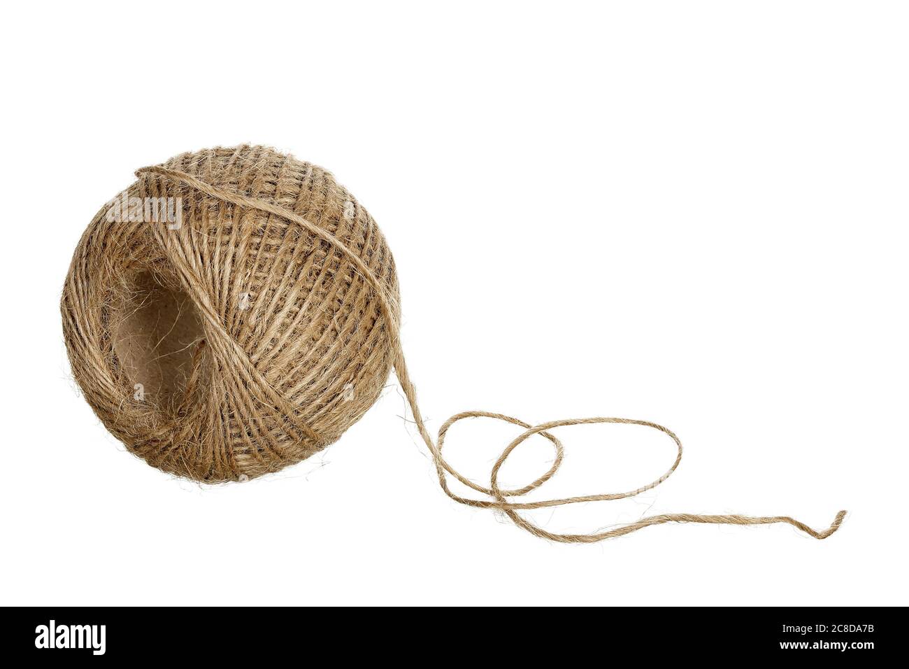 ball of string isolated on white Stock Photo - Alamy
