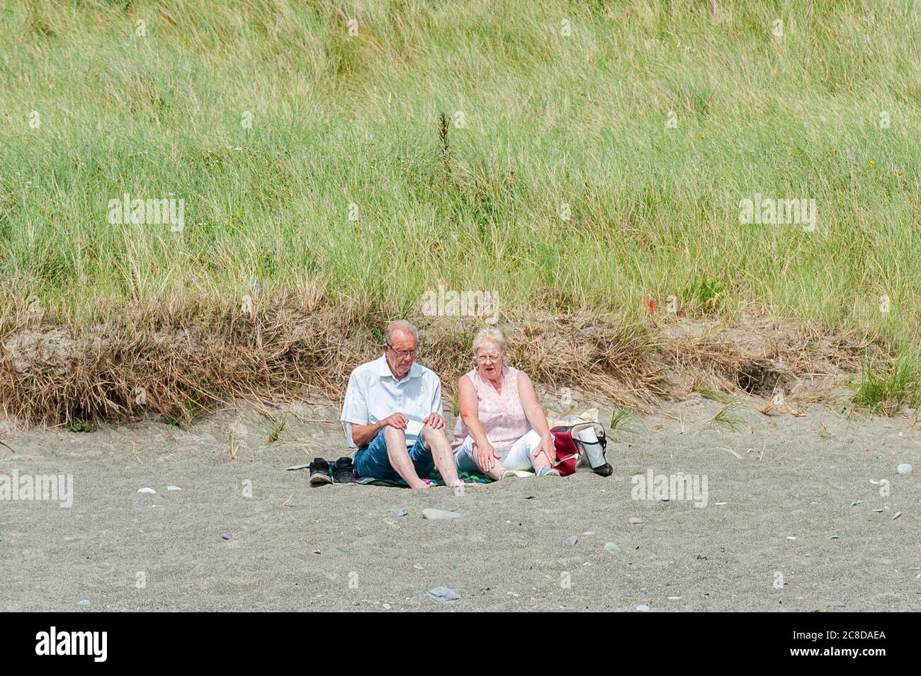 Owenahincha Beach, West Cork, Ireland. 23rd July, 2020. On a day of ...