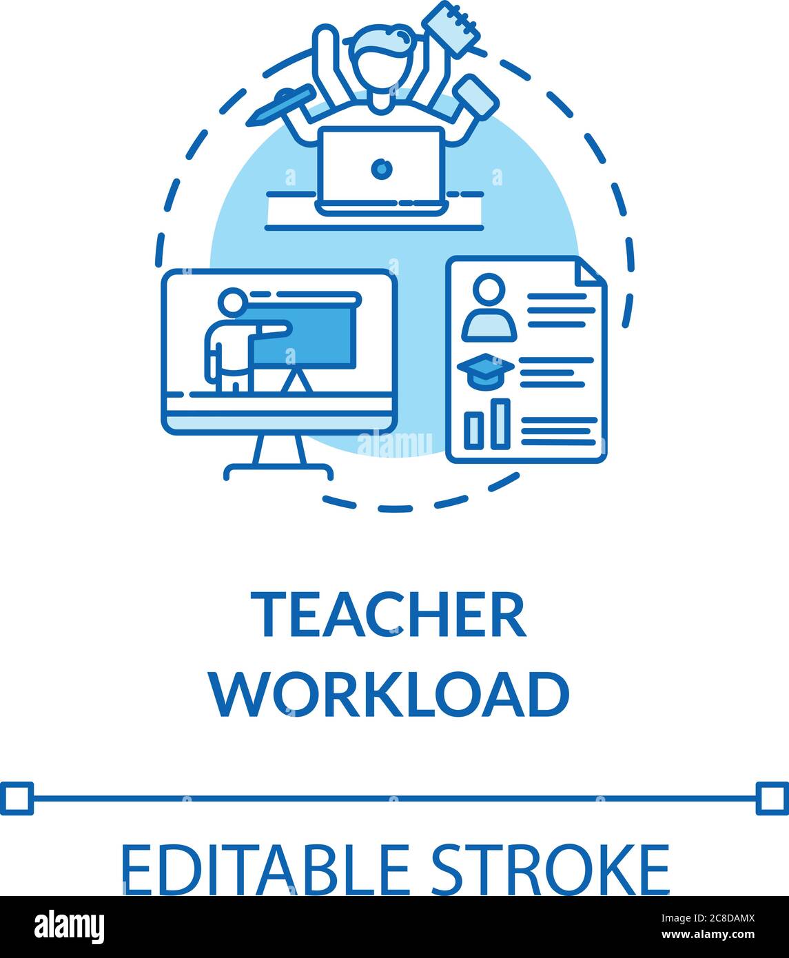 Multitasking teacher hi-res stock photography and images - Alamy