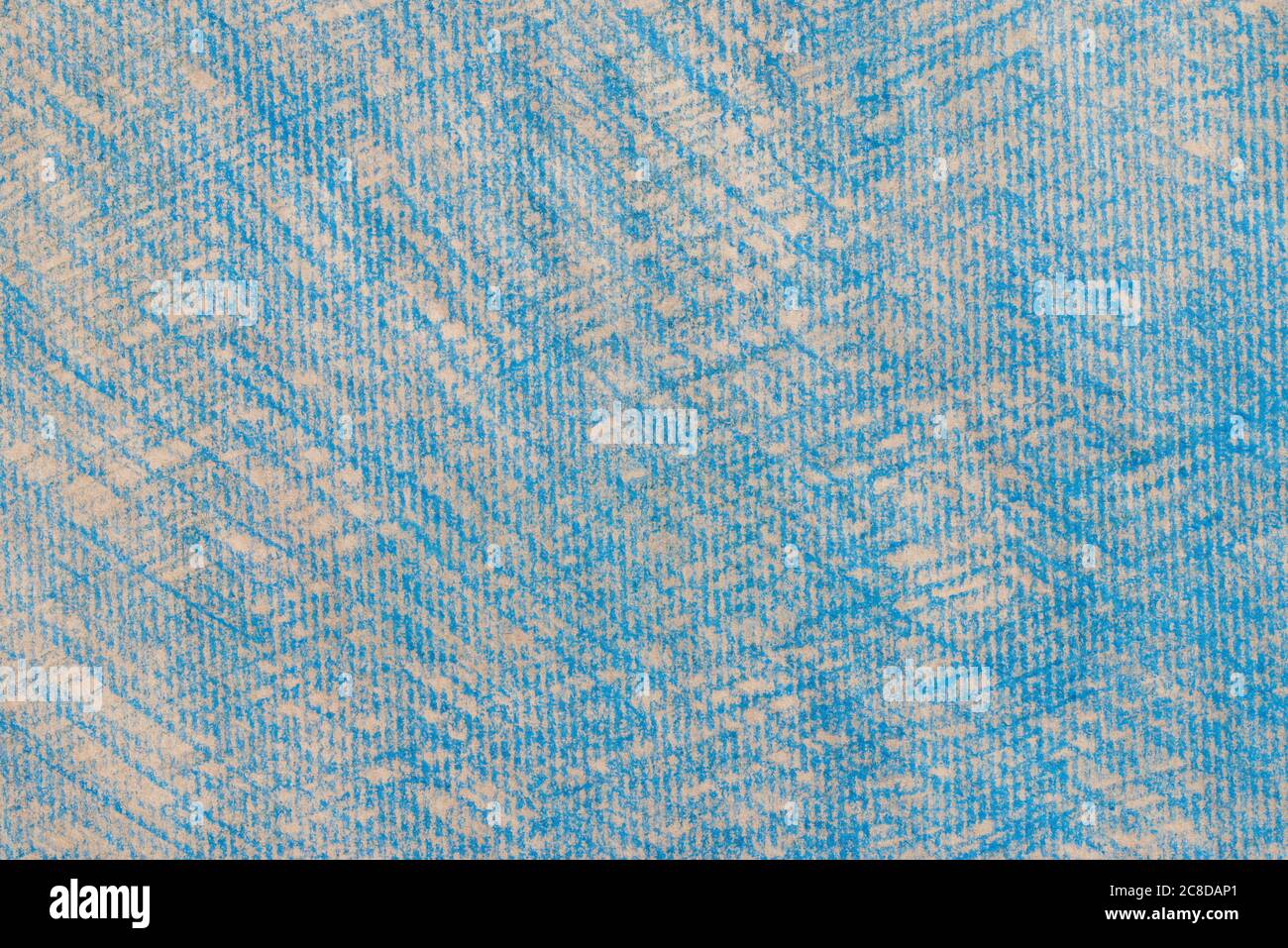 blue color crayon drawing on recycled paper background texture Stock ...