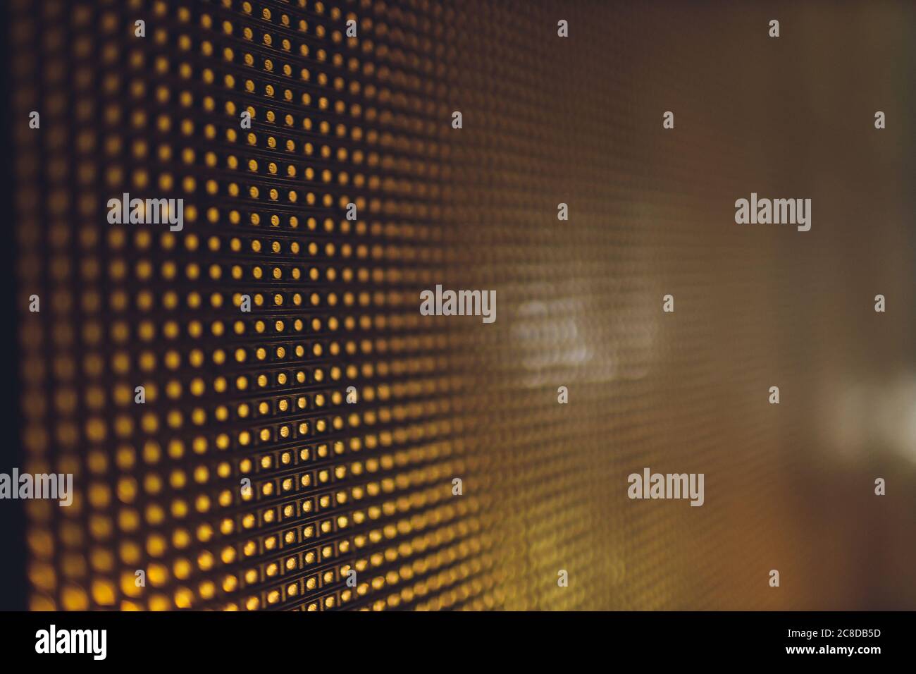 Bright colored blue LED smd screen with stars - close up background ...