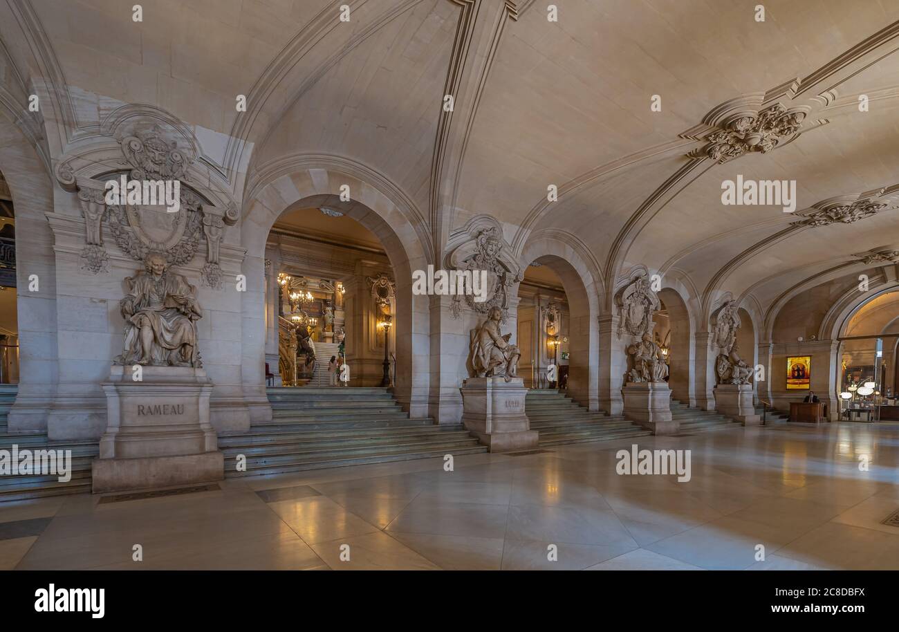 Paris, France - 06 19 2020: View inside Paris Opera Garnier Stock Photo ...