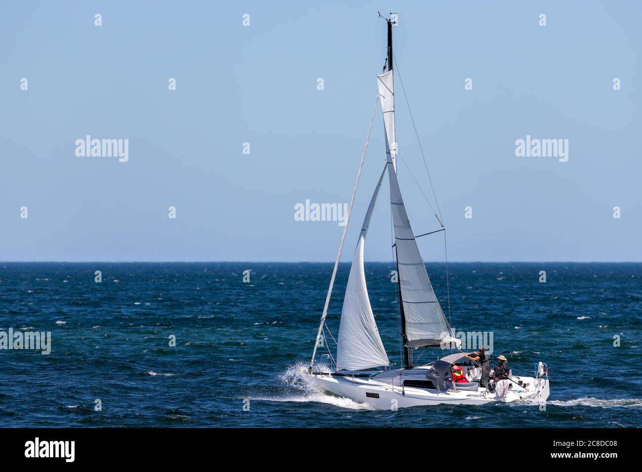 sailing boat on the Baltic Sea Stock Photo - Alamy