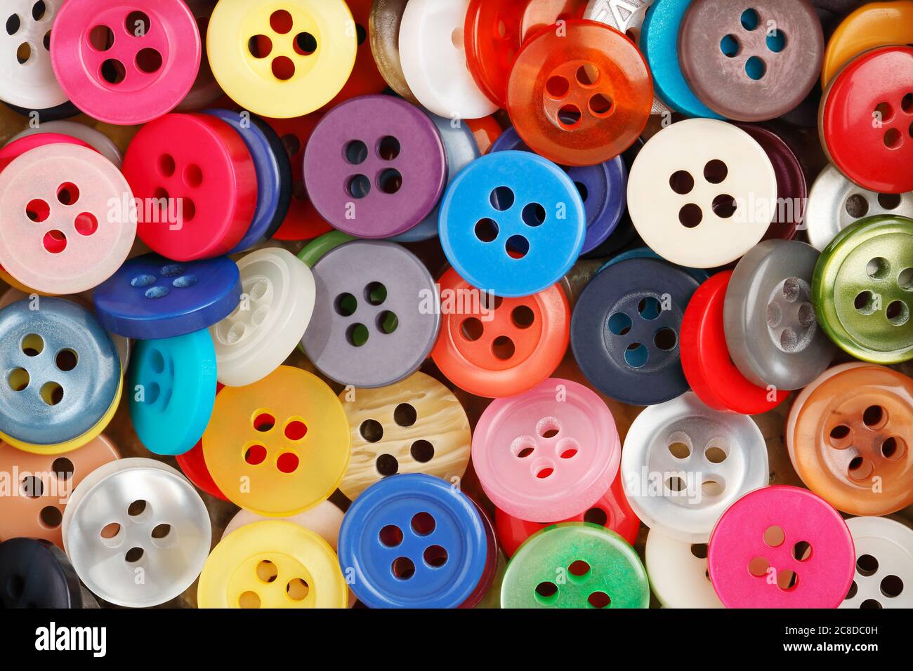 variety of colorful sewing buttons Stock Photo - Alamy