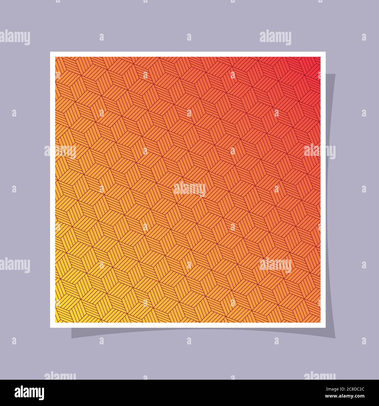 orange gradient and pattern background frame, Cover disign art abstract ...