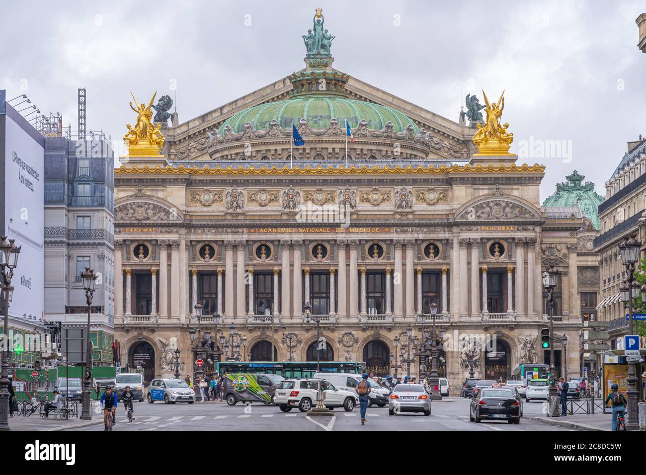 Paris, France - 06 19 2020: View outside Paris Opera Garnier Stock ...