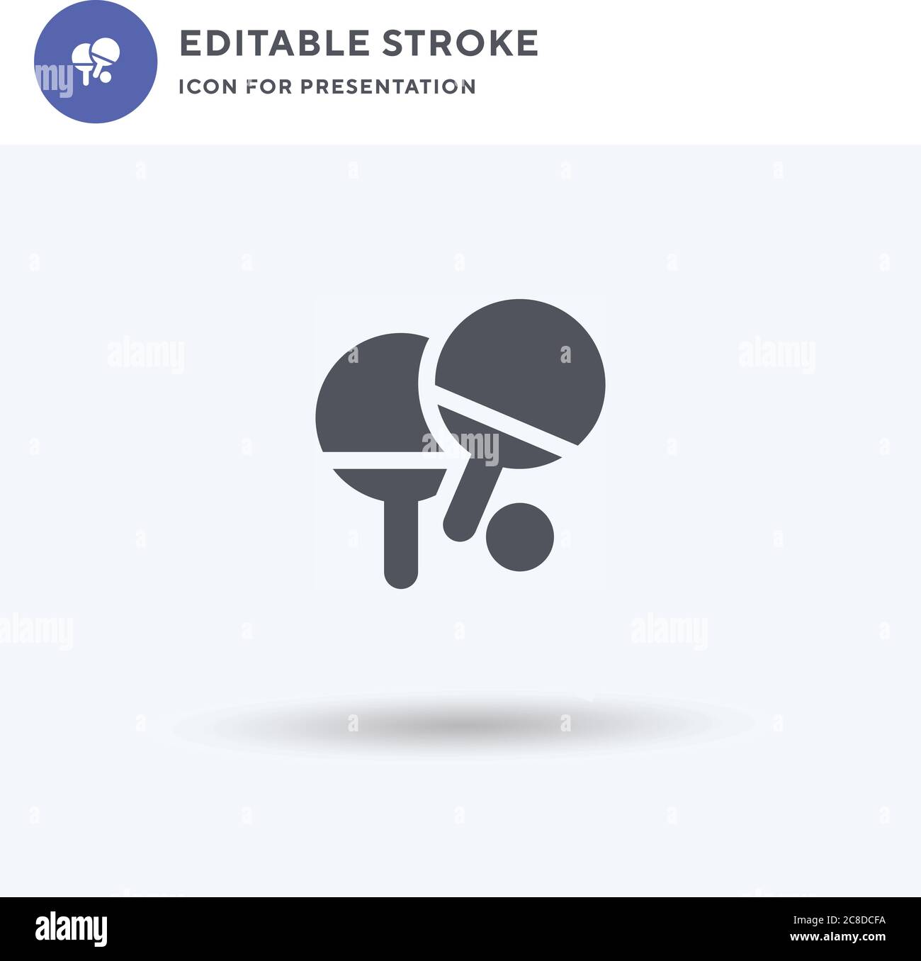 Table Tennis icon vector, filled flat sign, solid pictogram isolated on ...