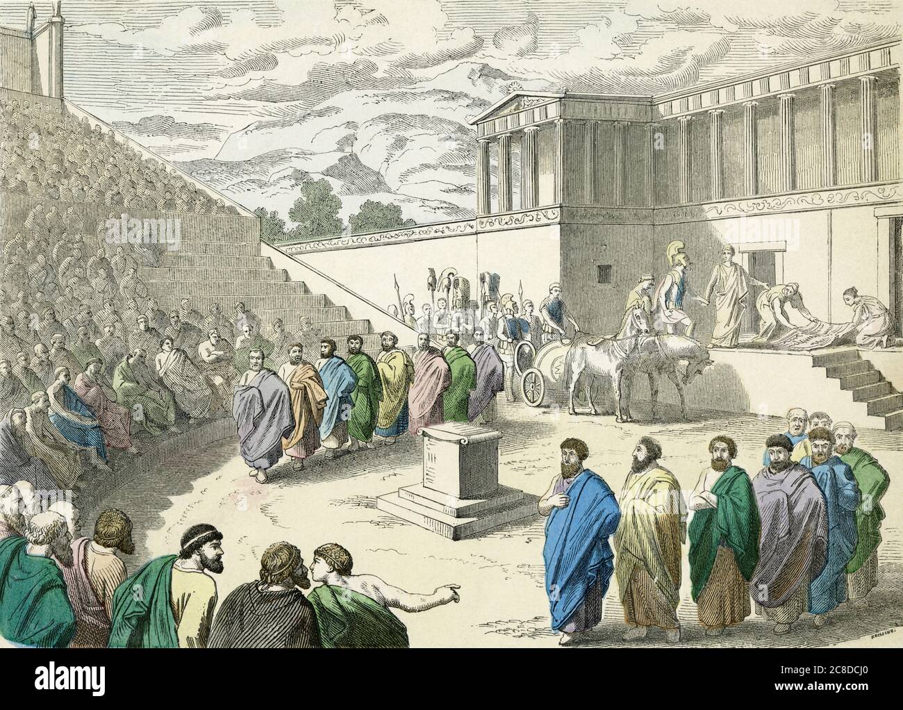 Theatron ancient greek theater hi-res stock photography and images - Alamy