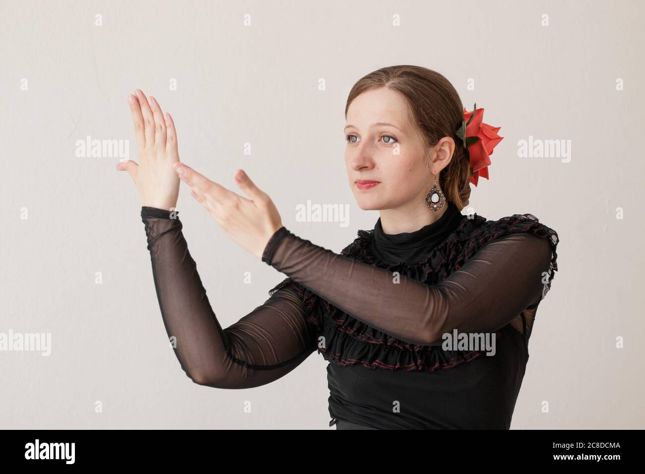 Red And Black Flamenco Dress High Resolution Stock Photography and ...