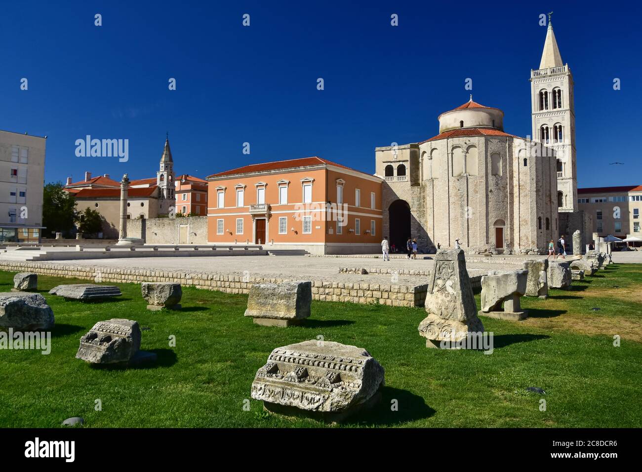 The remains of Roman Forum in Zadar, the oldest continuously-inhabited ...