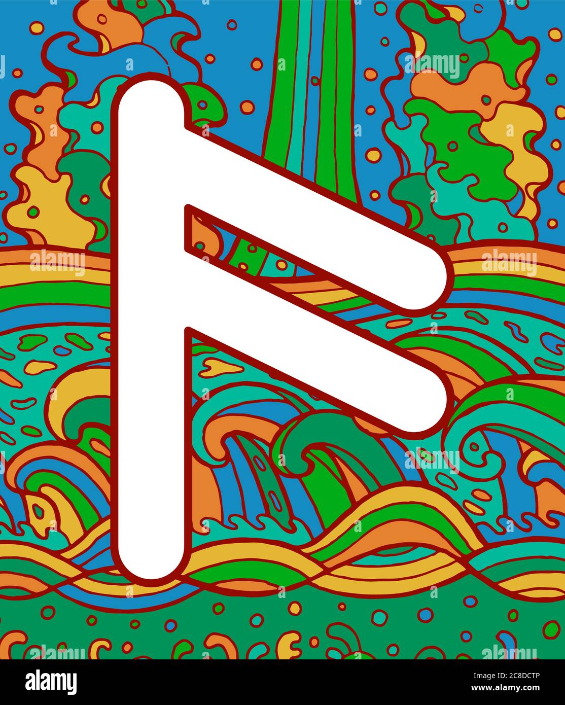 Rune ansuz hi-res stock photography and images - Alamy