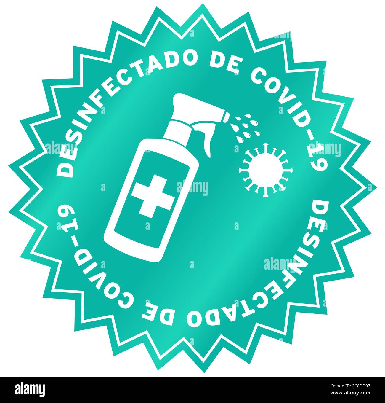 Covid 19 virus sticker Cut Out Stock Images & Pictures - Alamy