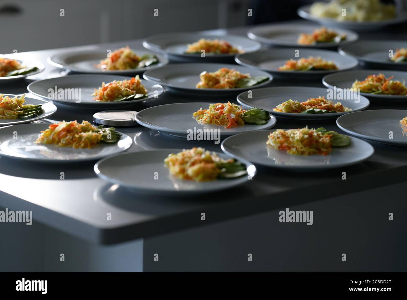 Party Food Prep Stock Photo - Alamy