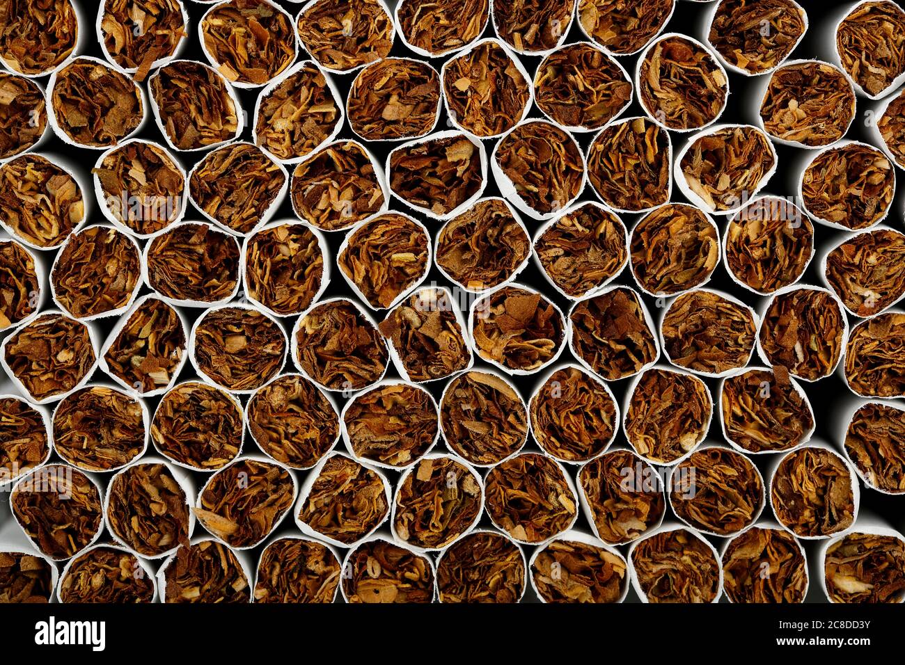 macro of cigarettes for backgrounds Stock Photo - Alamy