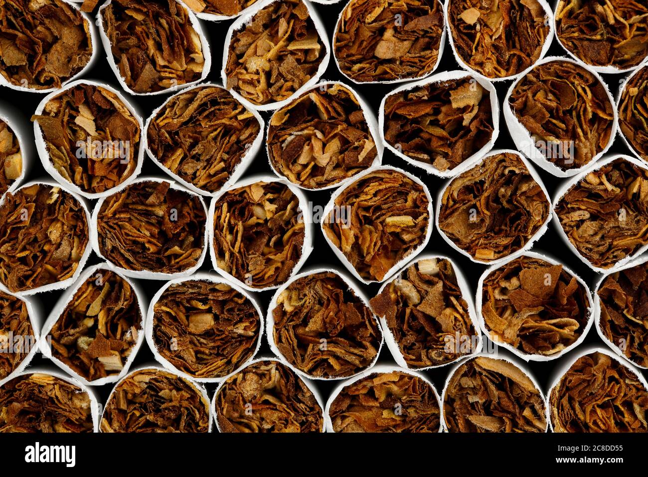 macro of cigarettes for backgrounds Stock Photo - Alamy