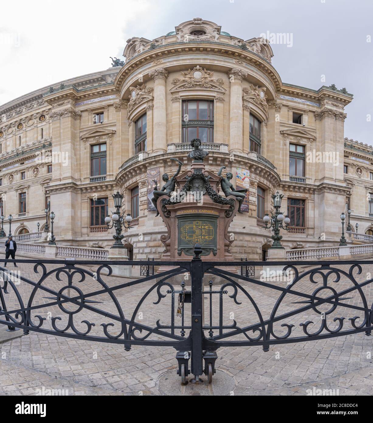 Paris, France - 06 19 2020: View outside Paris Opera Garnier Stock ...