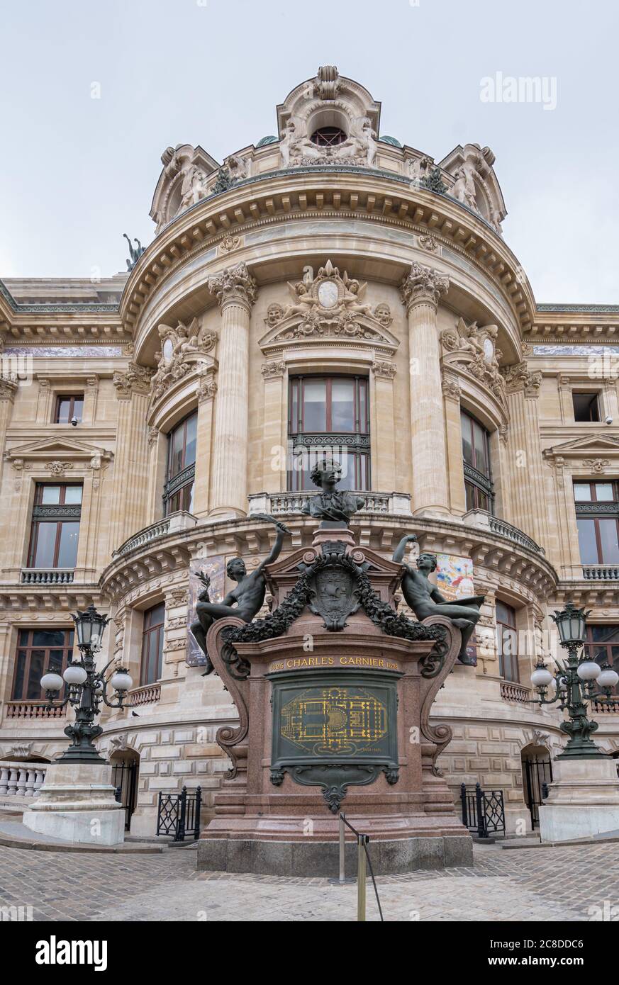 Paris, France - 06 19 2020: View outside Paris Opera Garnier Stock ...