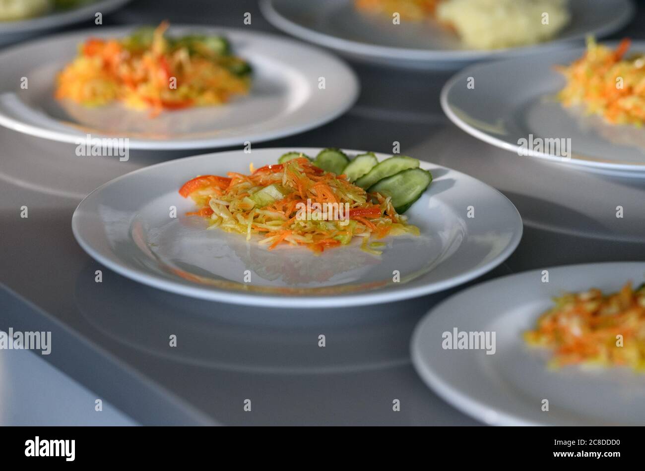 Party Food Prep Stock Photo - Alamy
