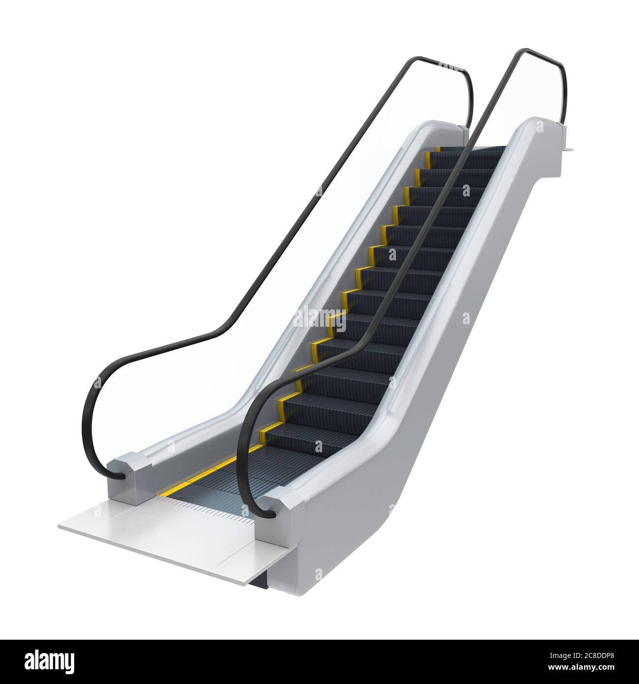 Escalator Isolated Stock Photo - Alamy
