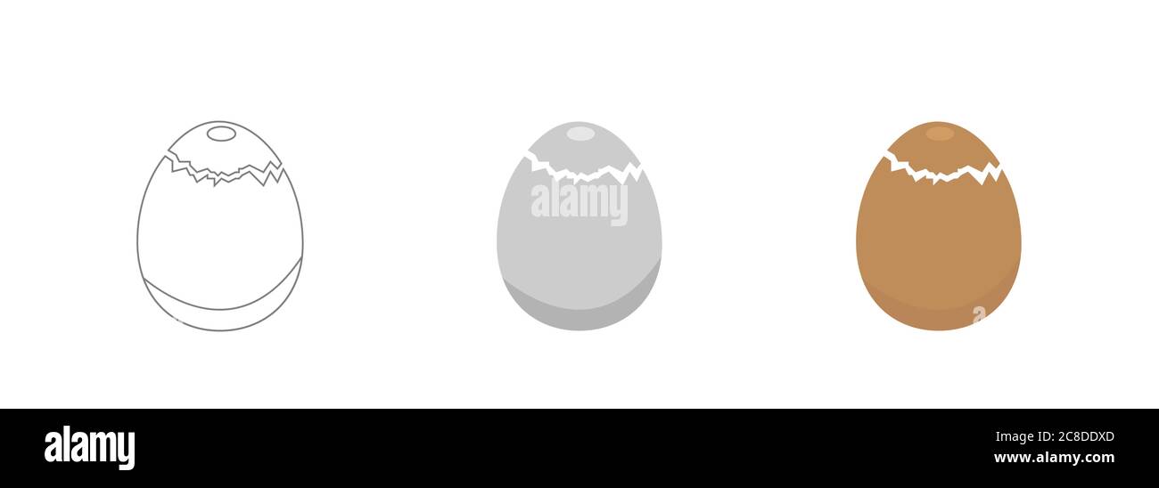 Eggs ingredient isolated icon vector Cut Out Stock Images & Pictures ...