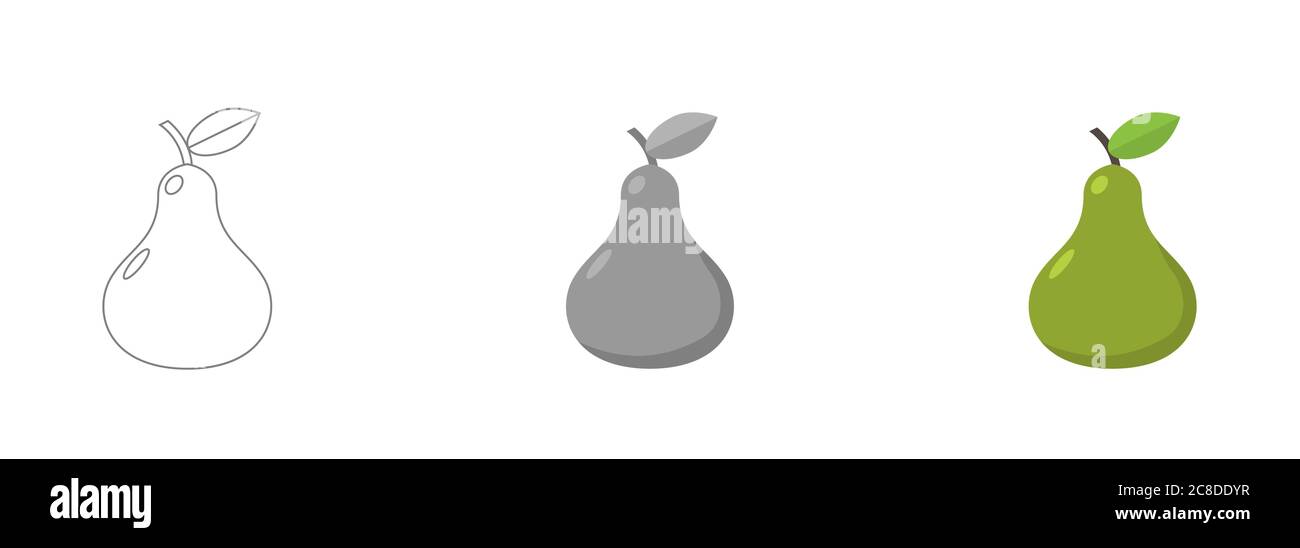 Pear vector icons Stock Vector Image & Art - Alamy
