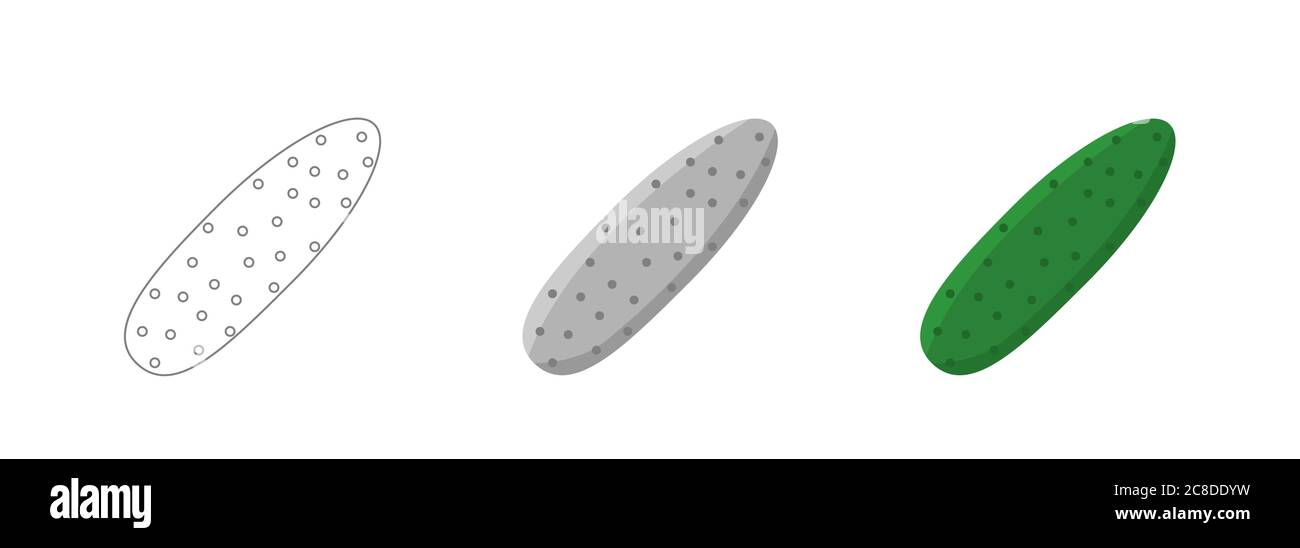 Cucumber vector icons Stock Vector Image & Art - Alamy