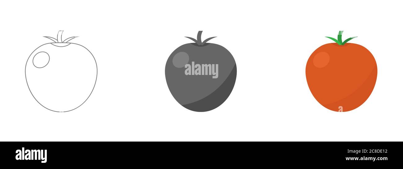 Tomato set Stock Vector Images - Alamy