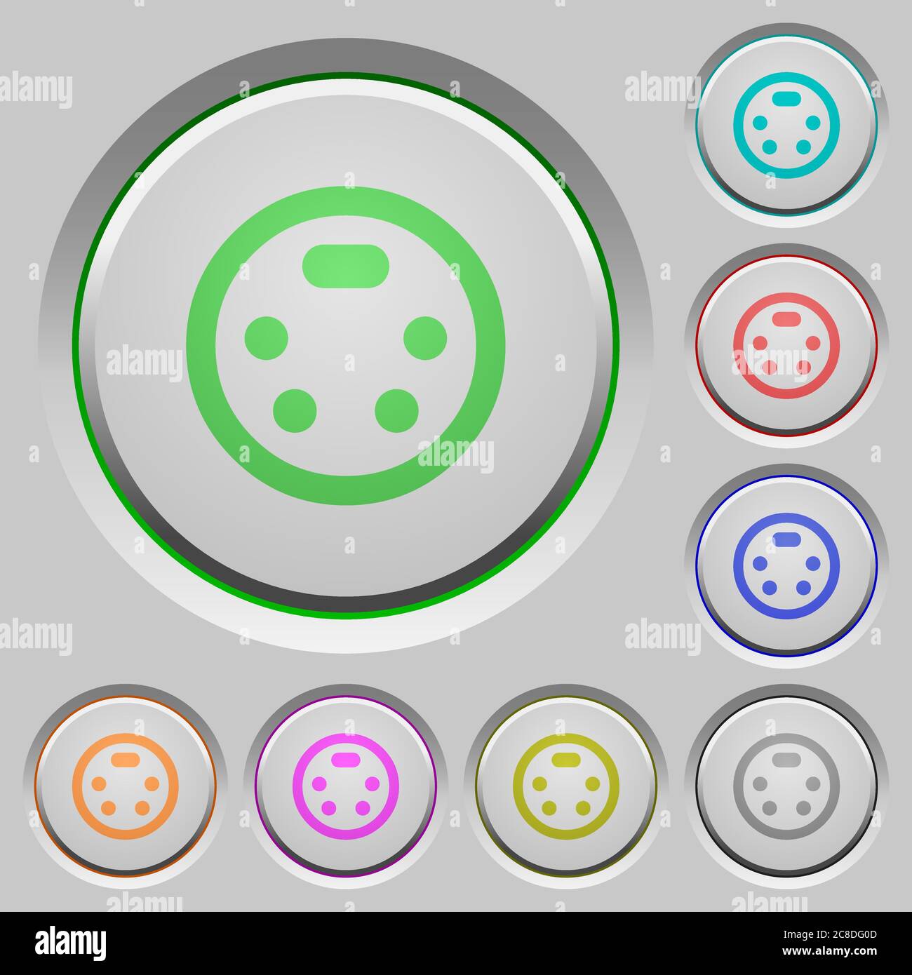 Push connector Stock Vector Images - Alamy