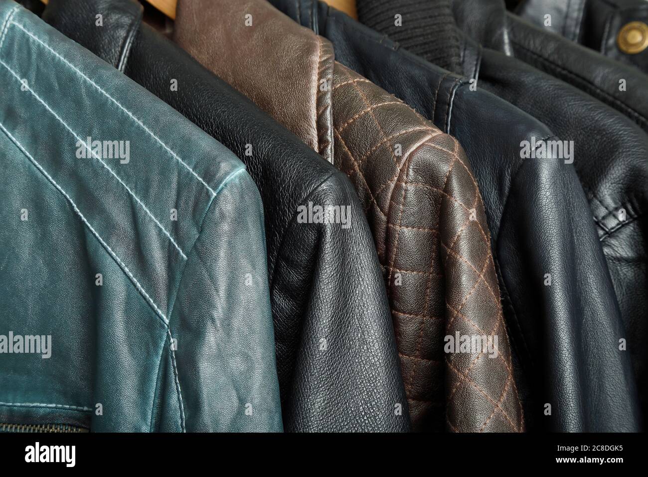 Leather jackets hi-res stock photography and images - Alamy