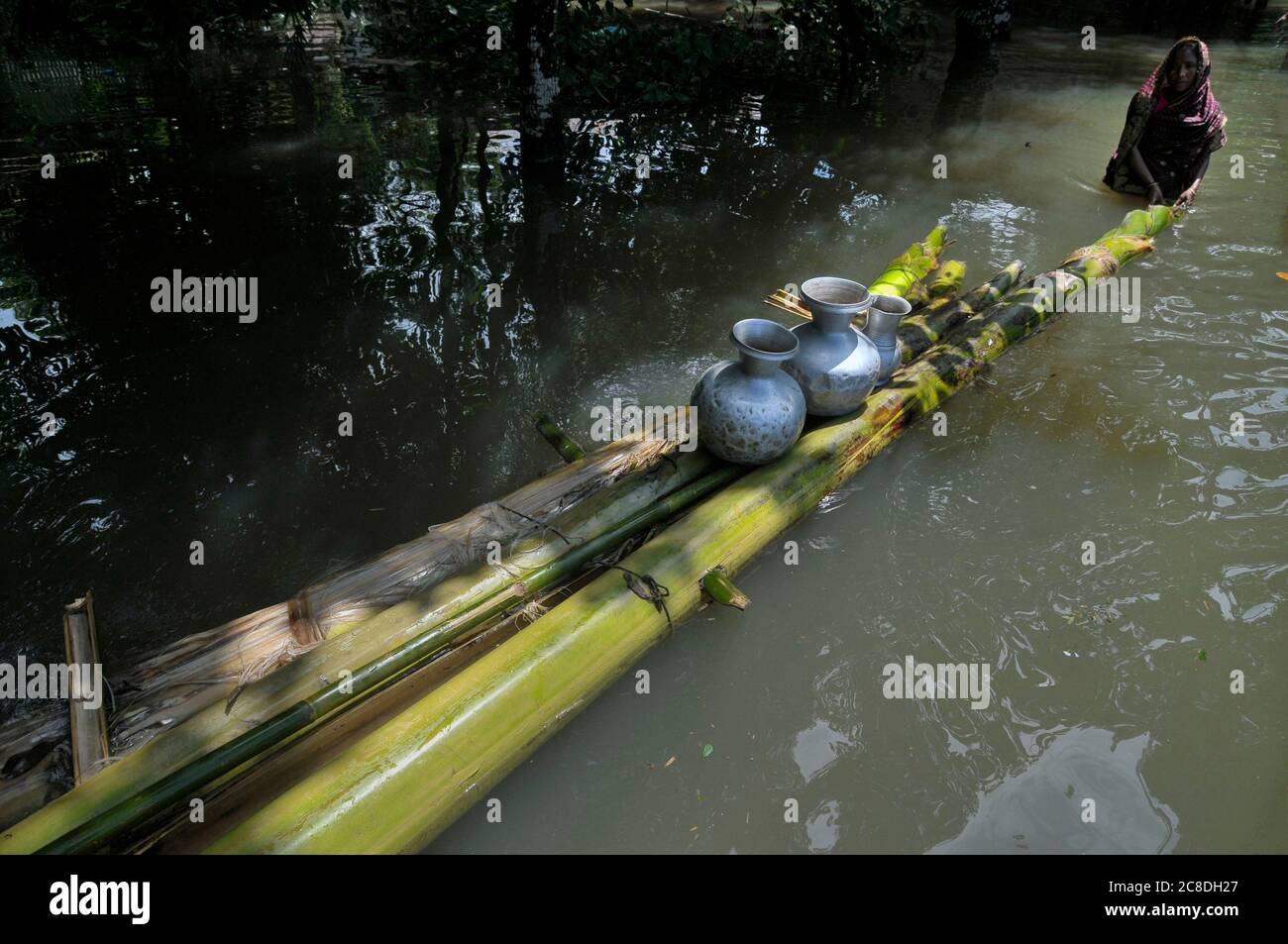 Bangladesh flooding raft hi-res stock photography and images - Alamy