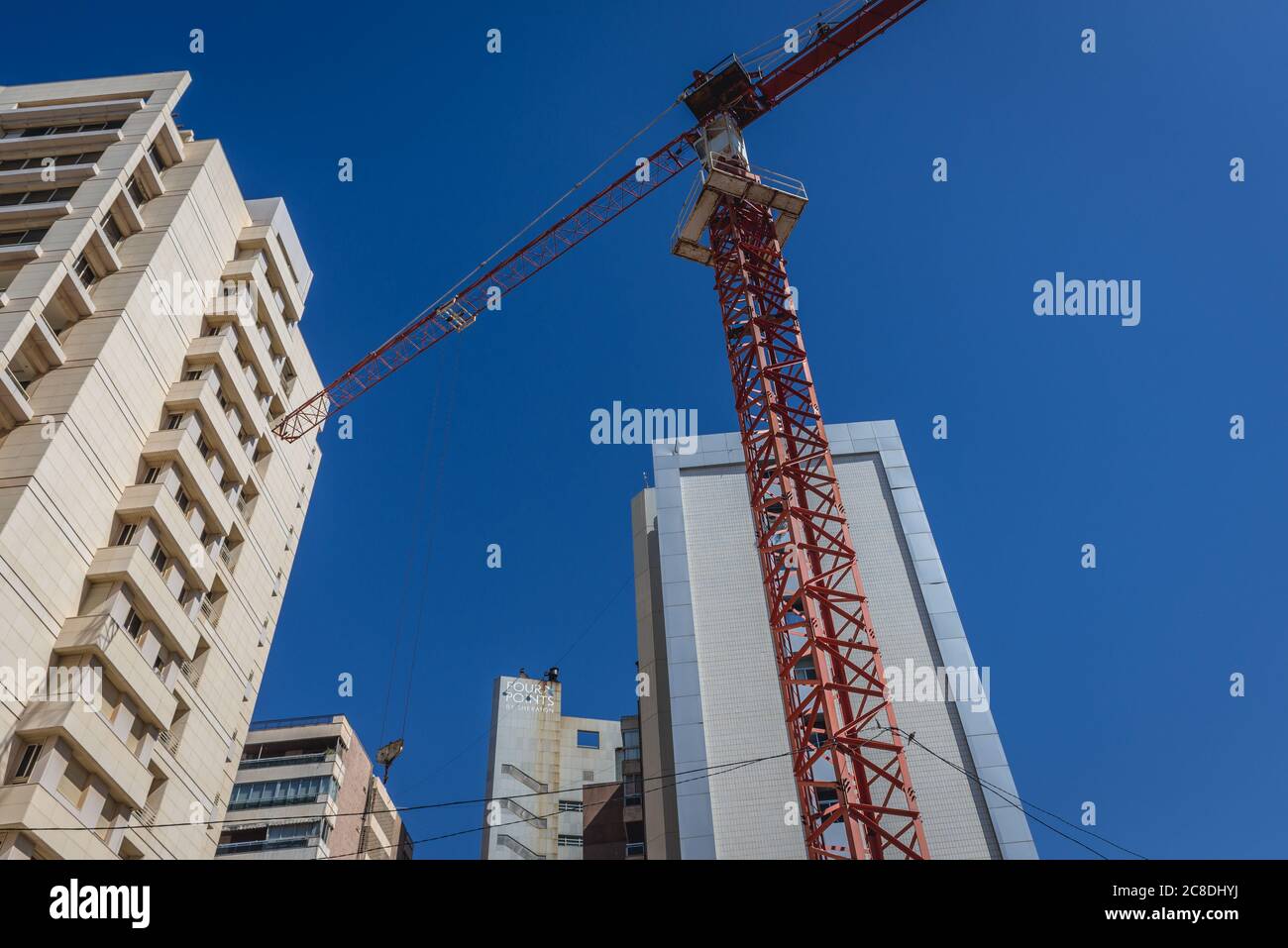 Construction site of residential building in Beirut, Lebanon Stock ...