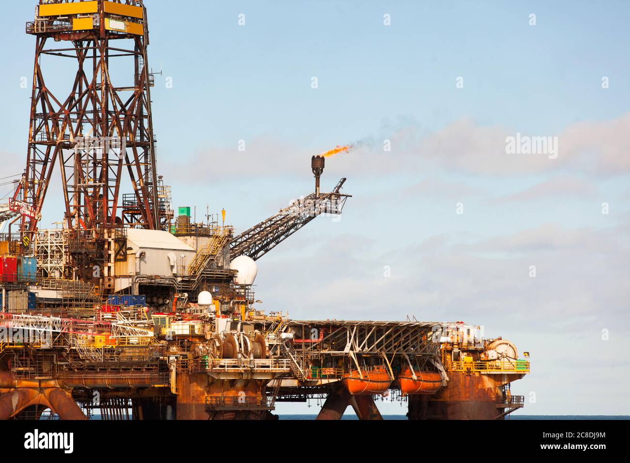 Oil rig flame hi-res stock photography and images - Alamy