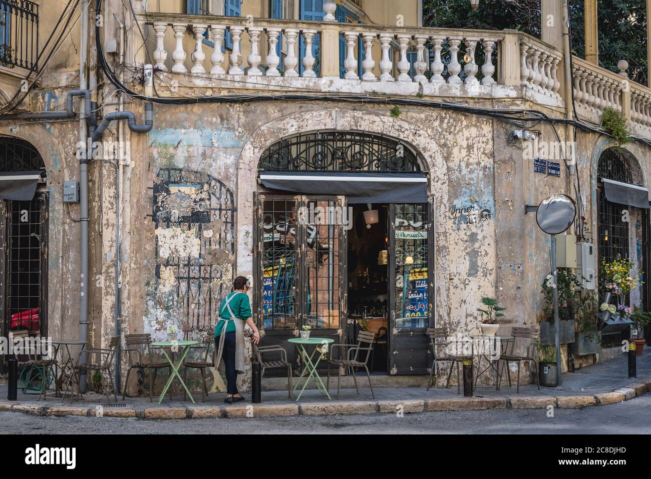 Bar in Achrafieh area of Beirut, Lebanon Stock Photo - Alamy