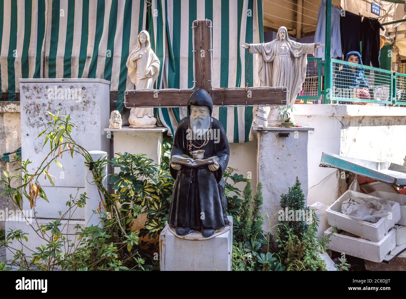 Shrine in Achrafieh area of Beirut, Lebanon Stock Photo - Alamy