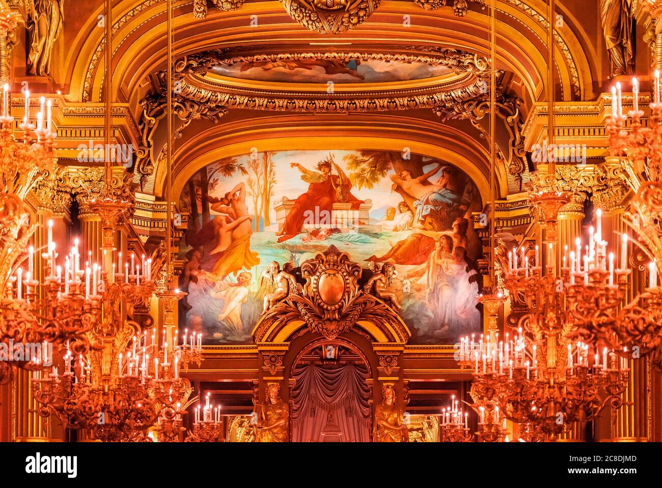 Chagall ceiling painting opera paris hi-res stock photography and ...