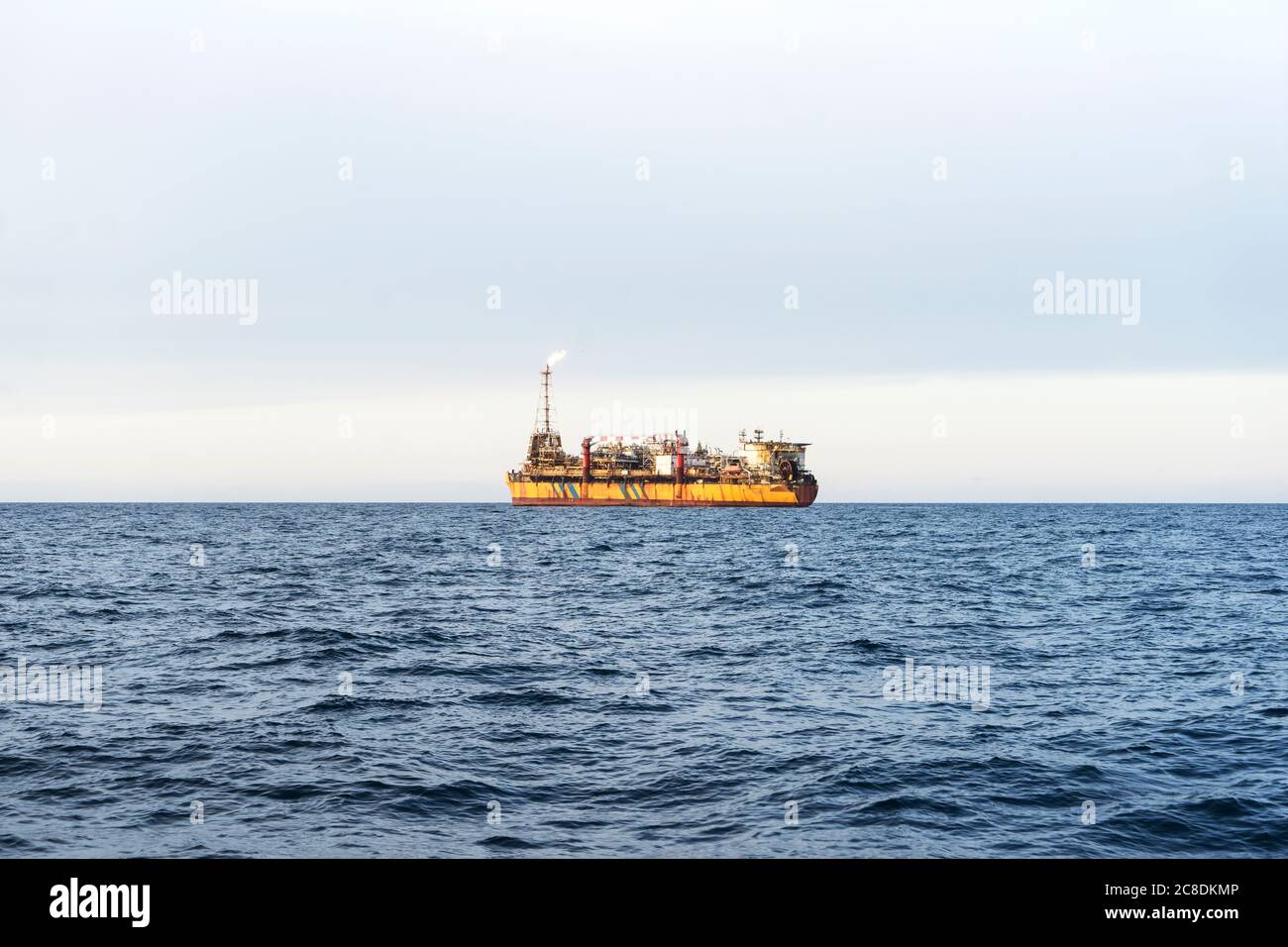 FPSO and supply ship Stock Photo - Alamy