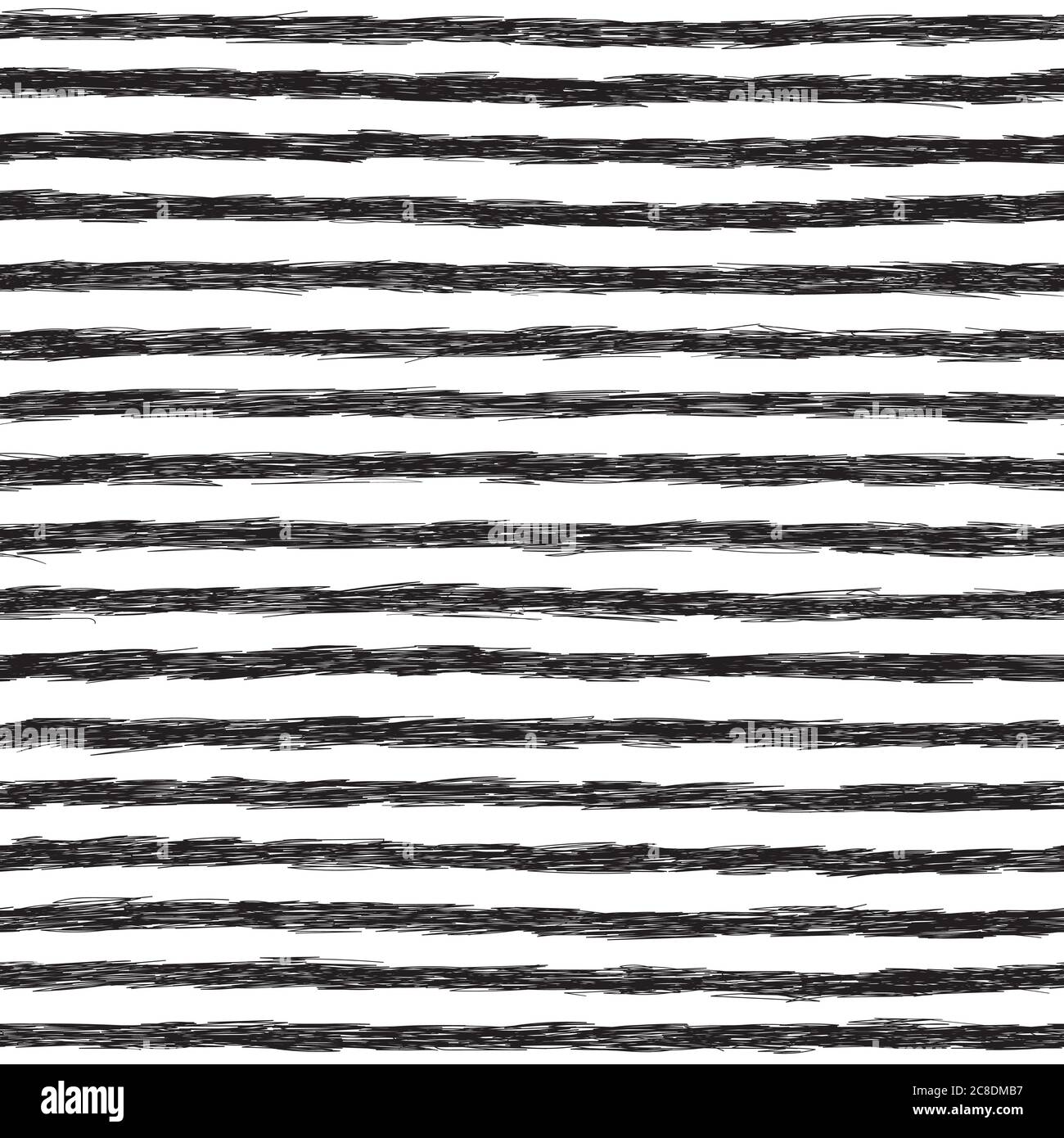 Scribble pattern. Seamless striped background. Black and white Stock ...