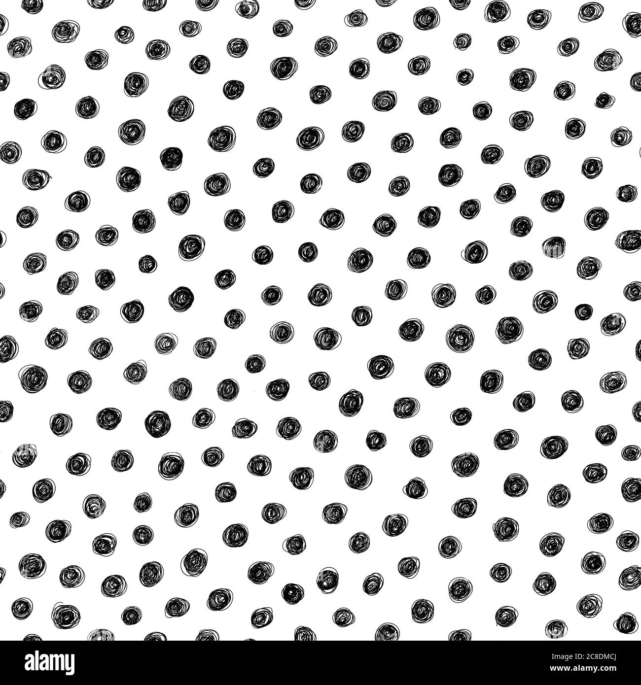 Scribble pattern. Seamless dots background. Black and white Stock Vector Image & Art - Alamy