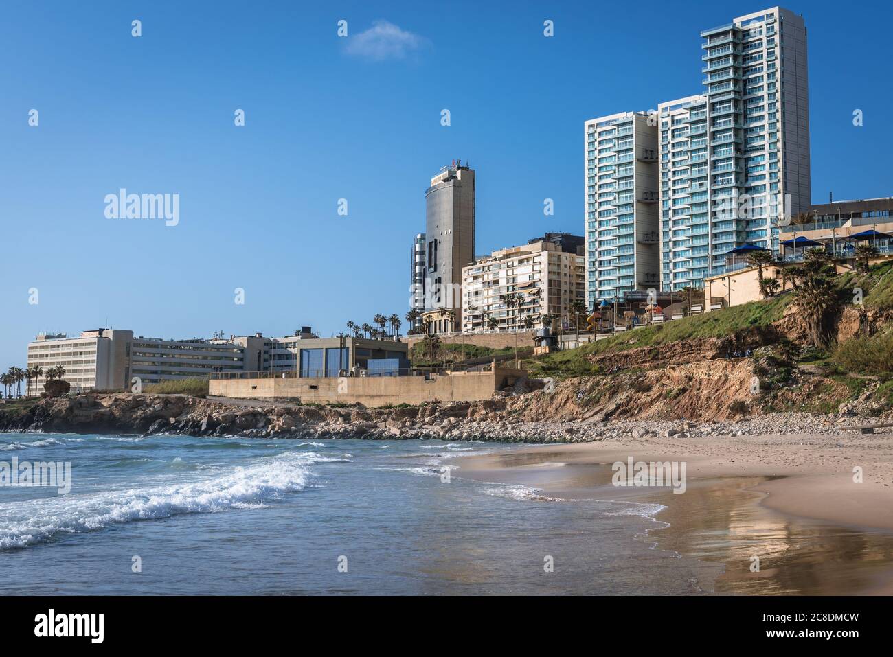 Ramlet al Baida public beach situated along the southern end of the ...