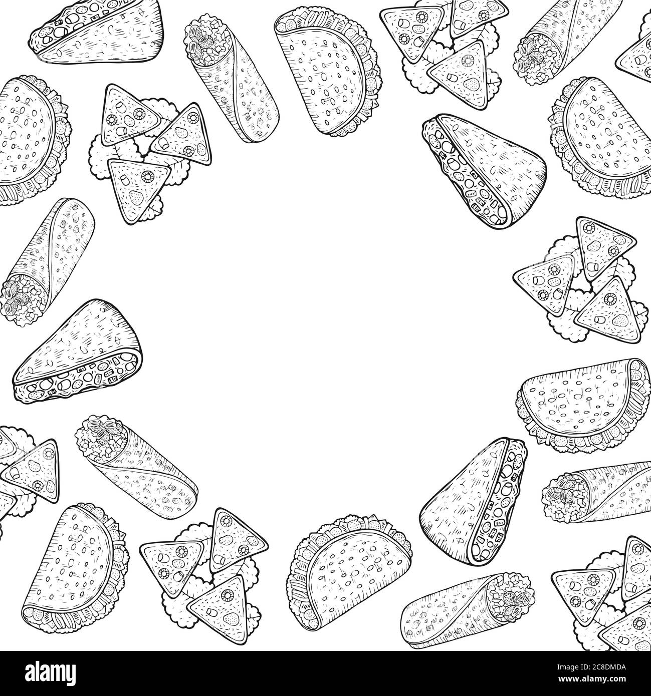 Tacos meal Stock Vector Images - Alamy