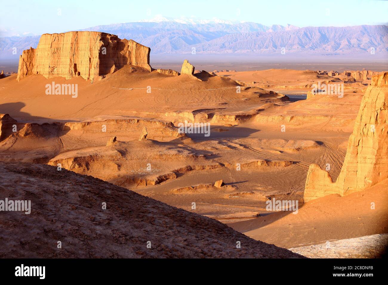 Iran, Arid landscape of Lut Desert Stock Photo - Alamy