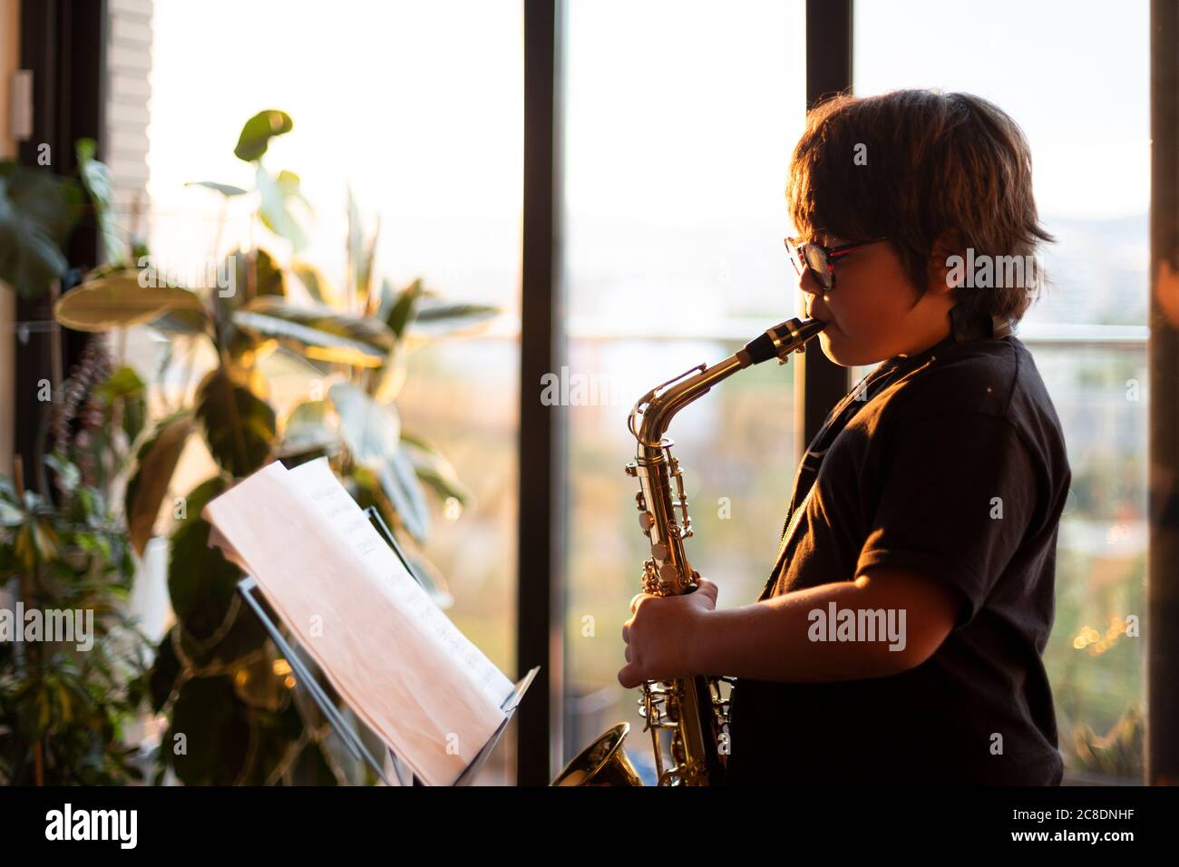 Children Playing Saxophone High Resolution Stock Photography and Images ...
