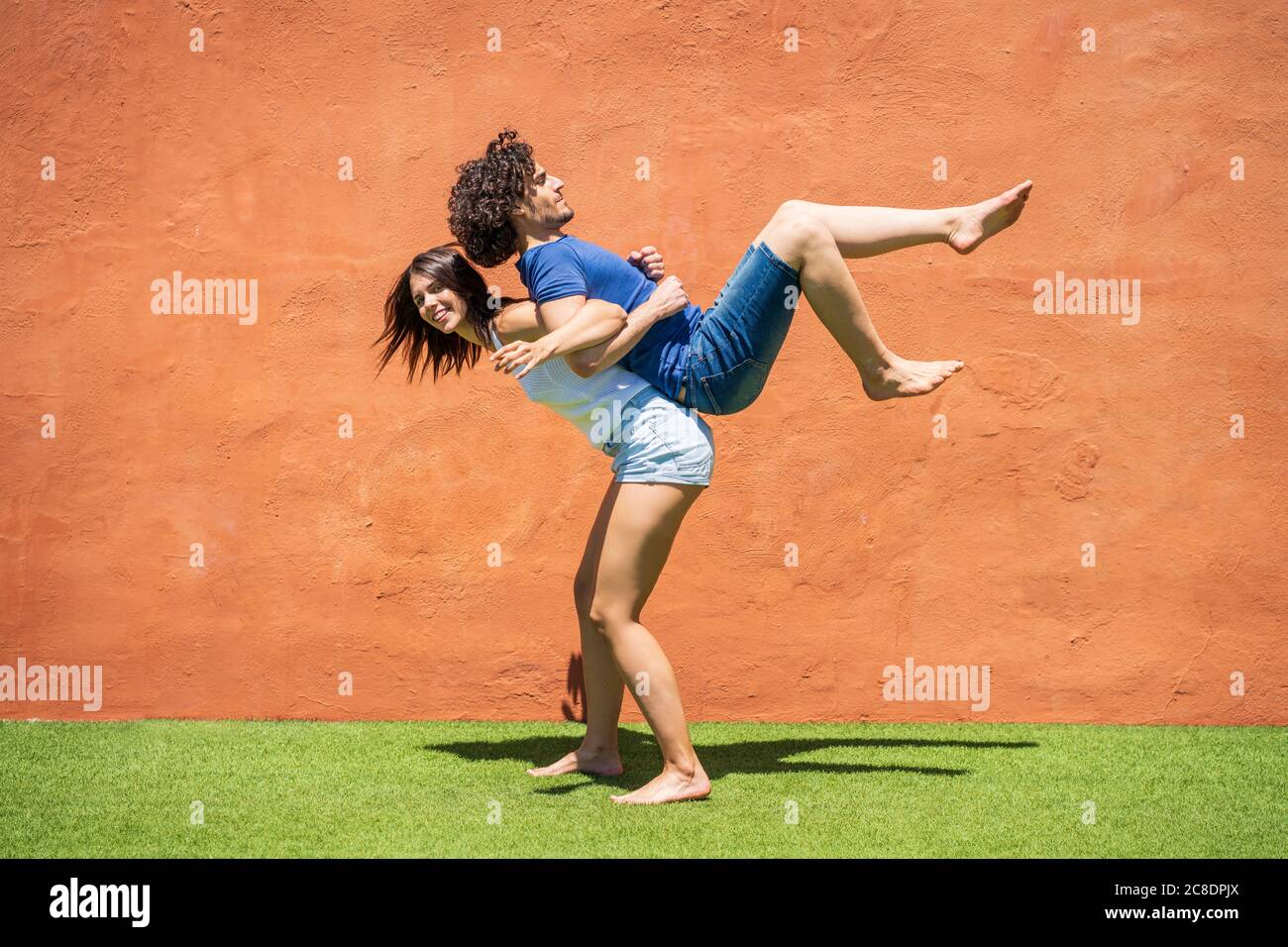Back garden wall hi-res stock photography and images - Alamy